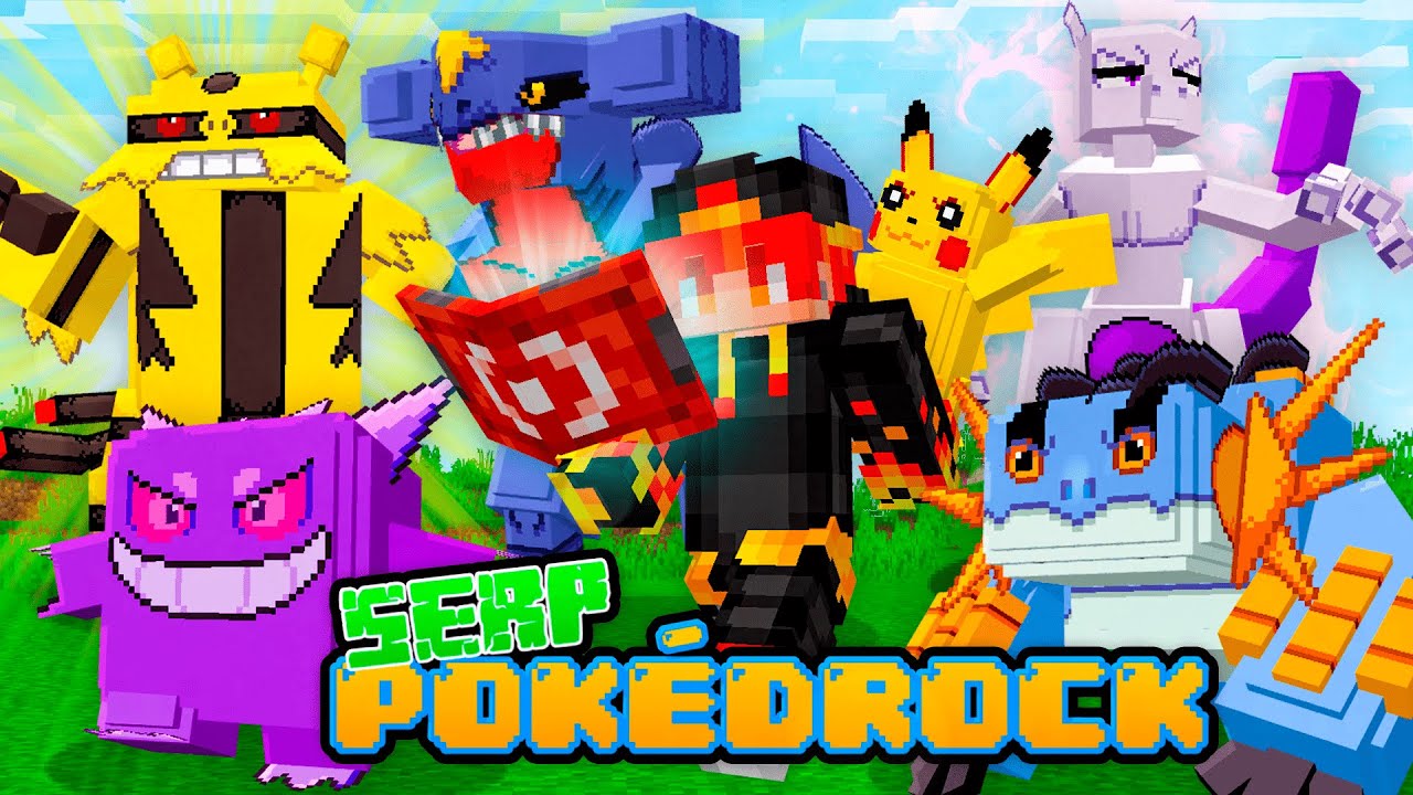 A ADDON SECRETA DE POKÉMON PRA MINECRAFT BEDROCK! POKEDROCK SERP ADDON ...