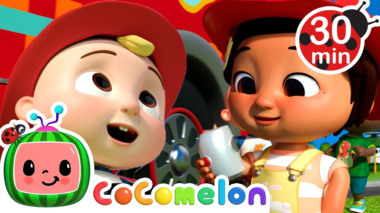 Fire Engine Song | with Nina and JJ | Cocomelon Nursery Rhymes for Kids ...