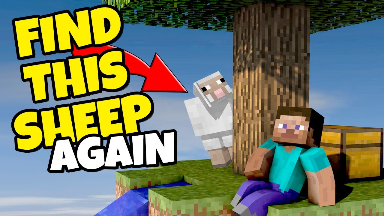 FIND THE SHEEP AGAIN ! - A Minecraft Puzzle Map - YouTube