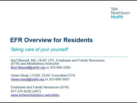 Employee and Family Resources (EFR) Overview for Residents - YouTube