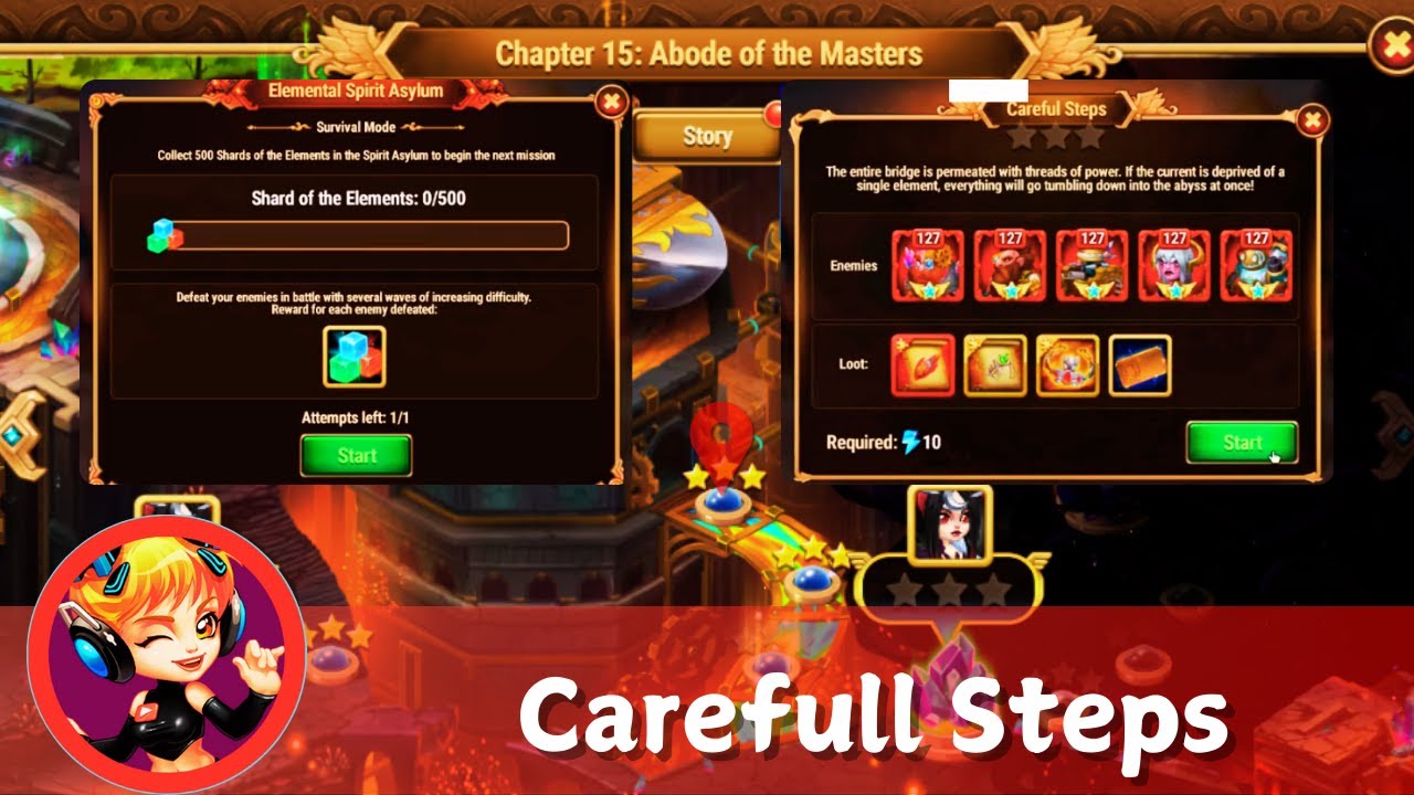 Hero Wars Careful Steps Campaign Strategy Titans And Heroes - YouTube