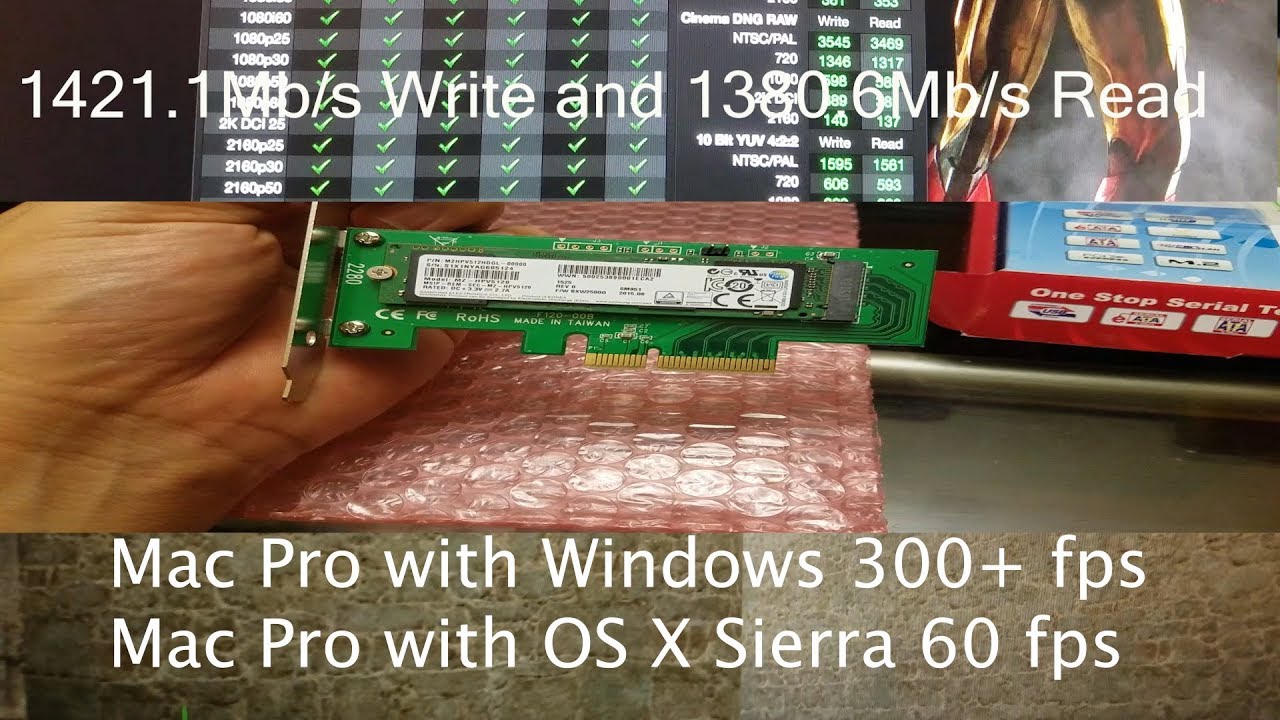 Gaming on a Mac, PCIE M 2 SSD for Mac Pro finally finished - YouTube