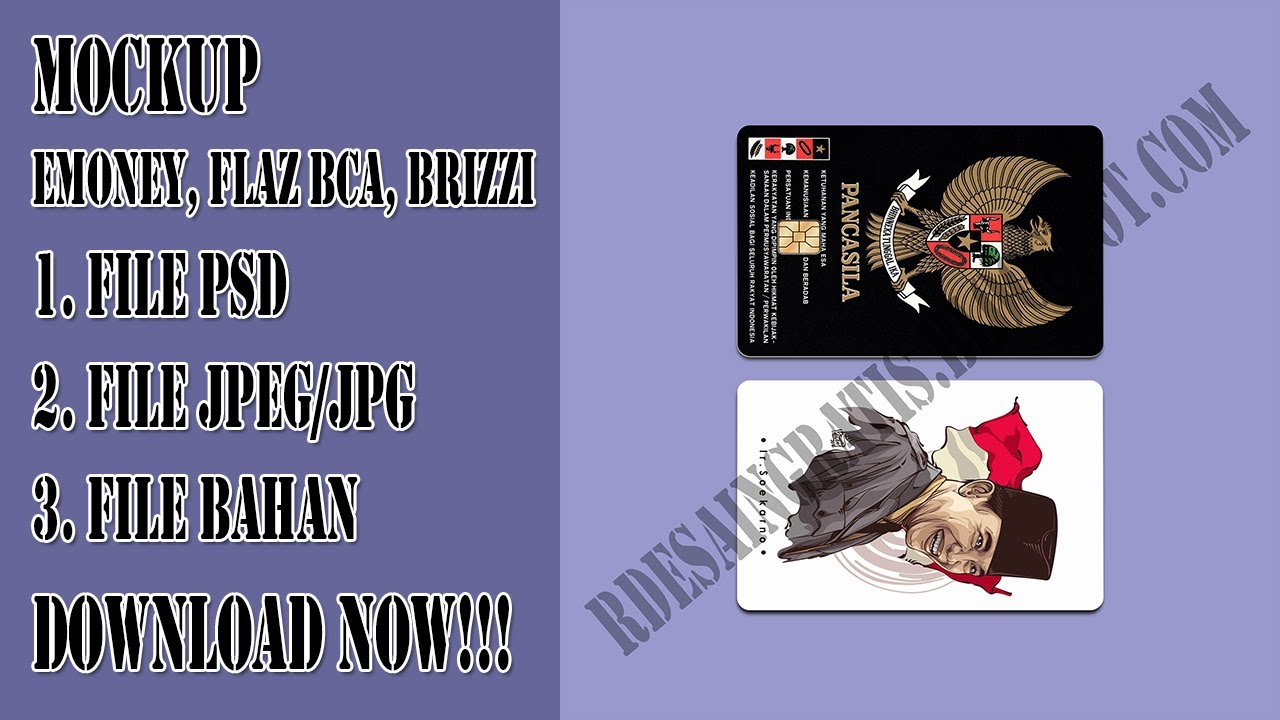 Mockup Emoney Photoshop - YouTube