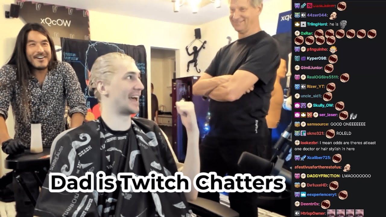 xQc Dad makes an actual "good one" joke - YouTube