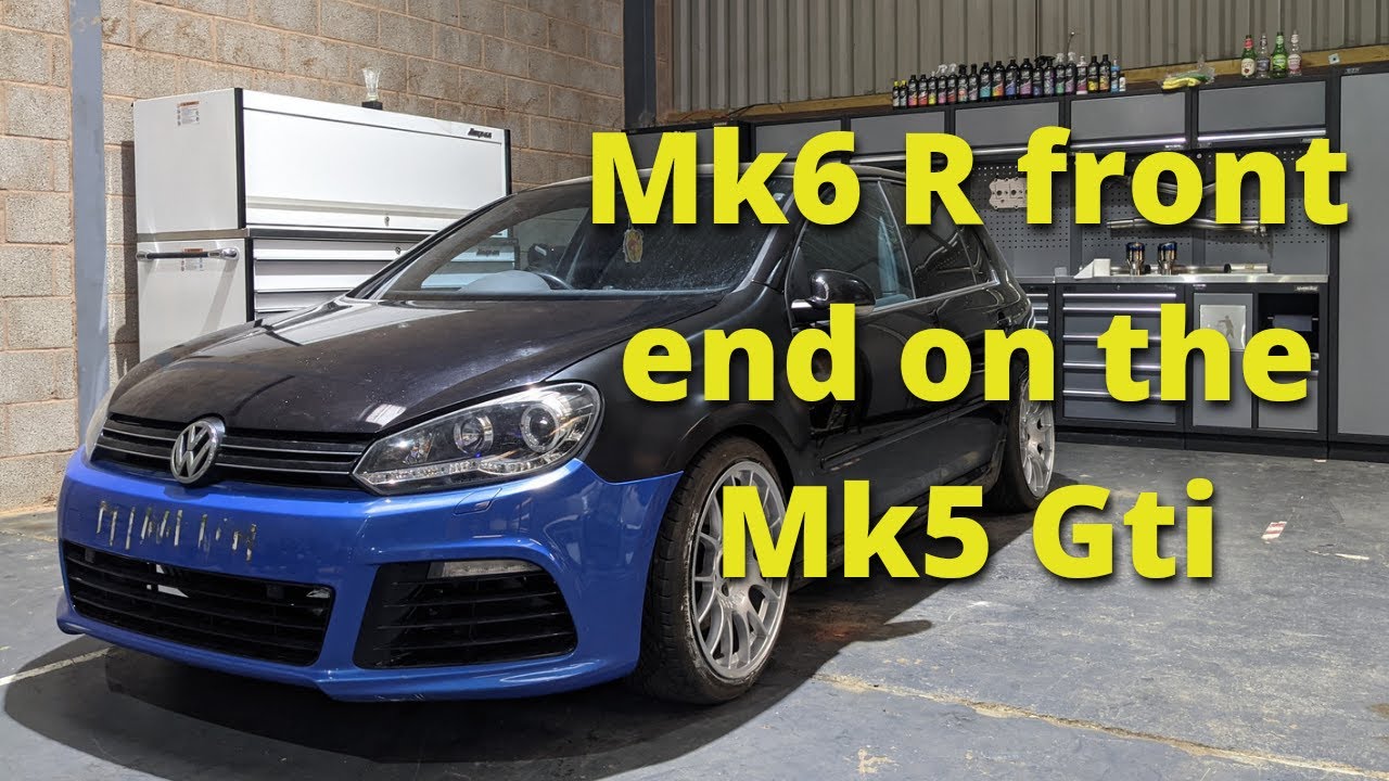Mk5 Golf GTi to Mk6 Golf R Front end conversion - YouTube
