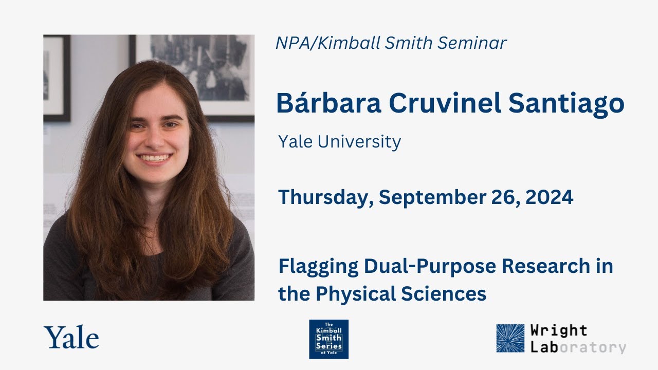 Yale Wright Lab NPA Seminar: Bárbara Cruvinel Santiago, Yale - YouTube