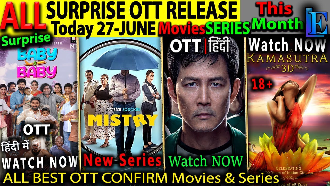 SURPRISE FRIDAY NEW Hindi OTT Release 27 JUNE l Hindi Series-Movies ...