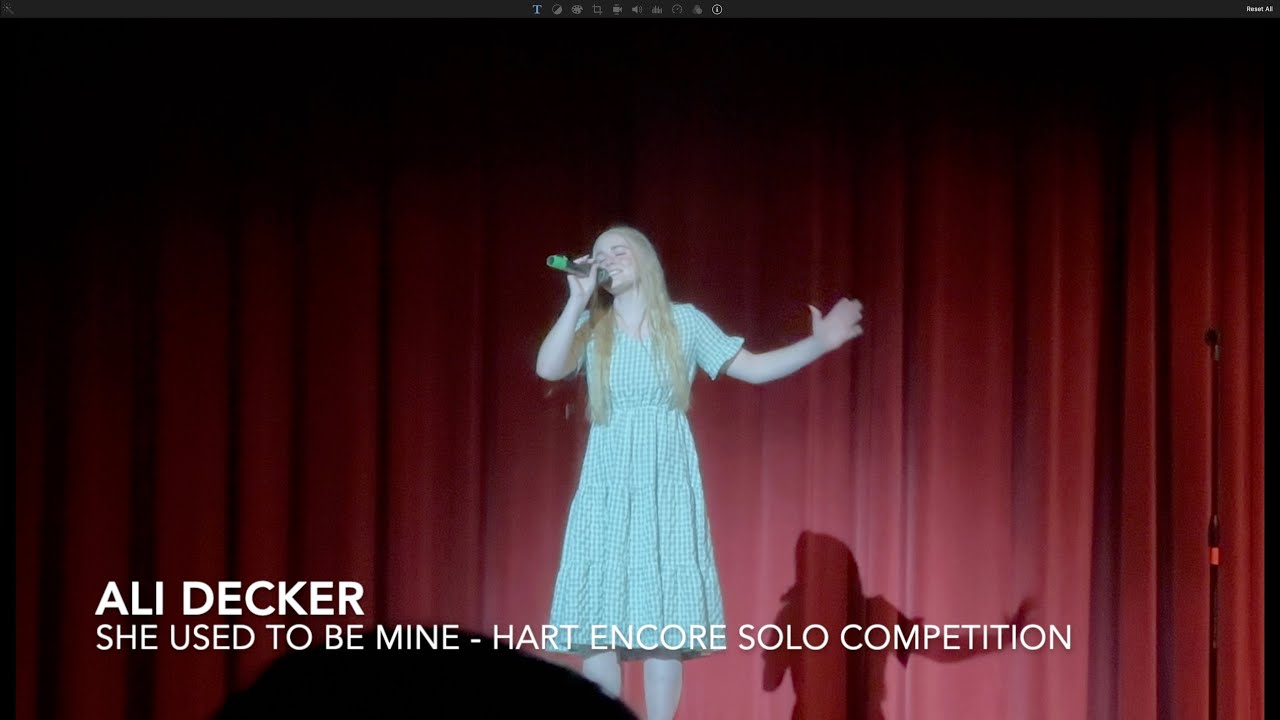 Ali Decker - She Used to be Mine - Hart Encore Solo Competition - YouTube