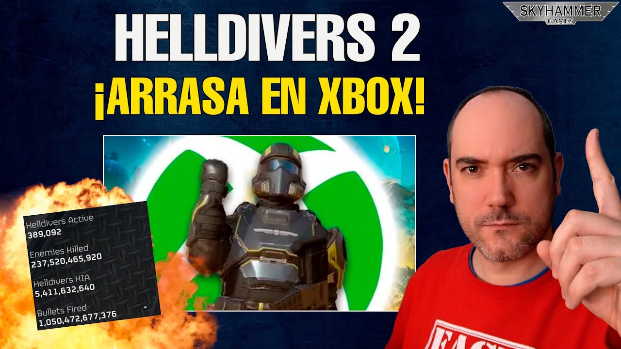 💥HELLDIVERS 2 ARRASA EN XBOX Y TRIPLICA SUS JUGADORES EN APENAS 24 HORAS - YouTube