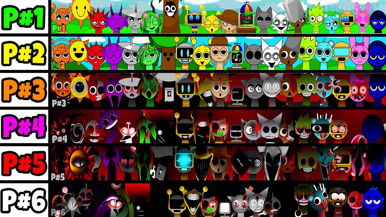 Incredibox Sprunki All Phases and Characters Together: From Phase 1 to ...