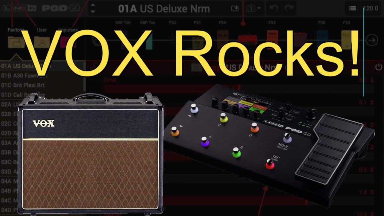 Get the CLASSIC TONE! VOX AC30 FREE PRESET for the Line 6 POD GO - YouTube