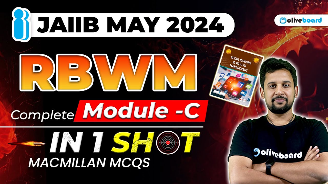 JAIIB RBWM Maha Marathon | RBWM Module C in One Shot Series | JAIIB May ...
