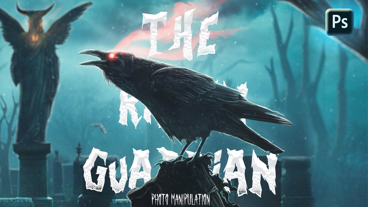 I Created Fantasy Raven In Photoshop! | Photo Manipulation - YouTube