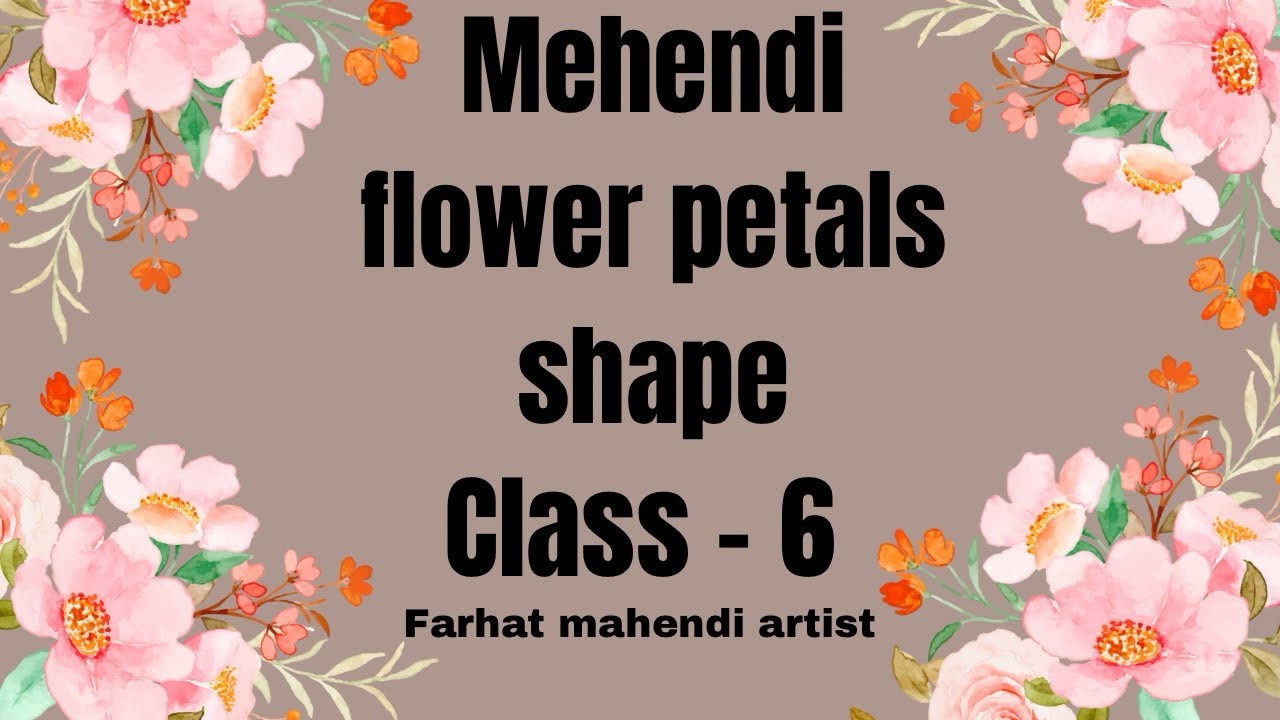 Shapes and sizes of petals | floral henna petals | flower petals # ...