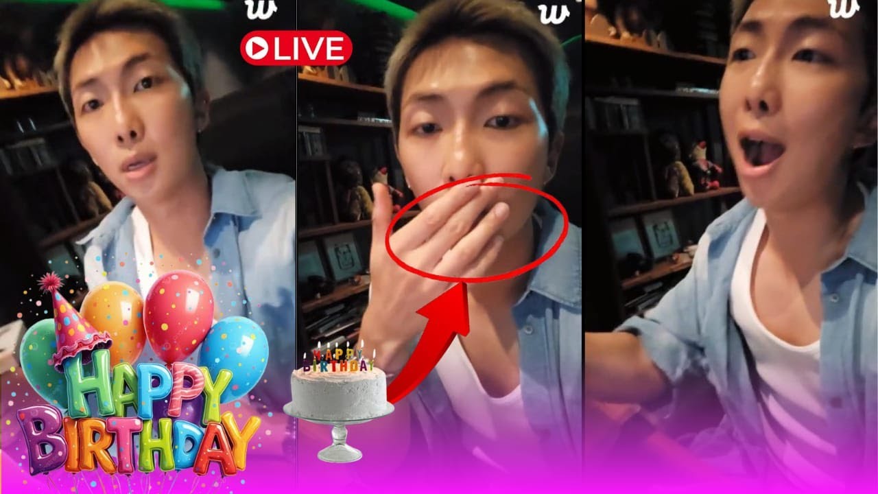 🔴Namjoon Live Full Birthday Special [Eng Sub] BTS RM Weverse Live Today ...