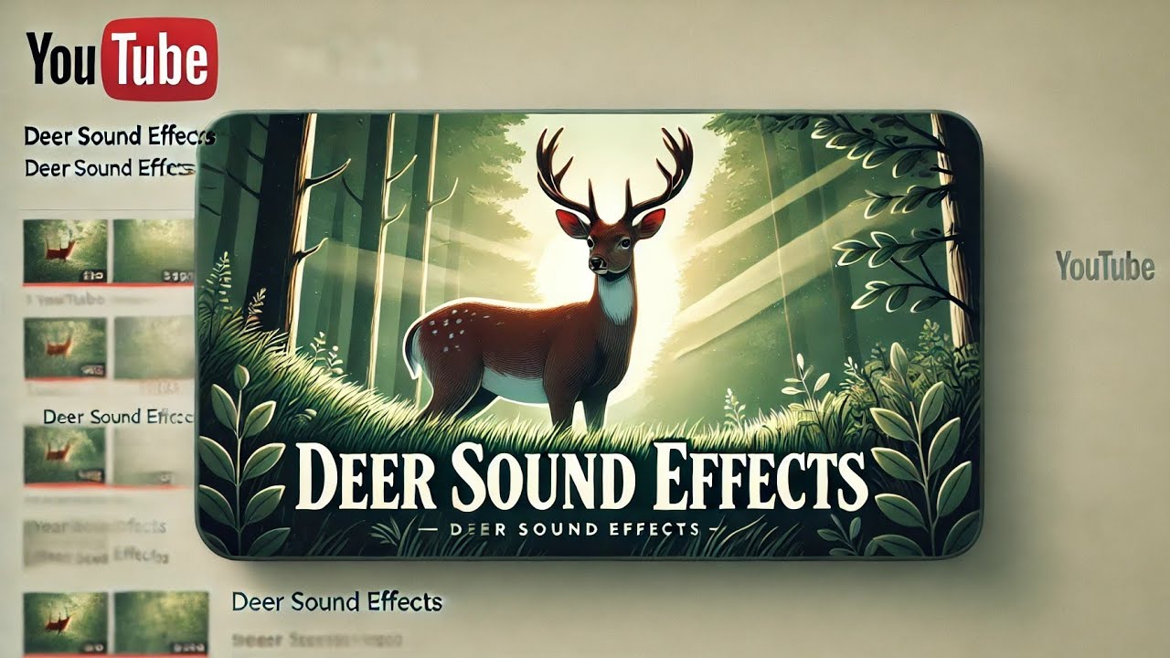 Deer Sound Effects With Drawing - YouTube