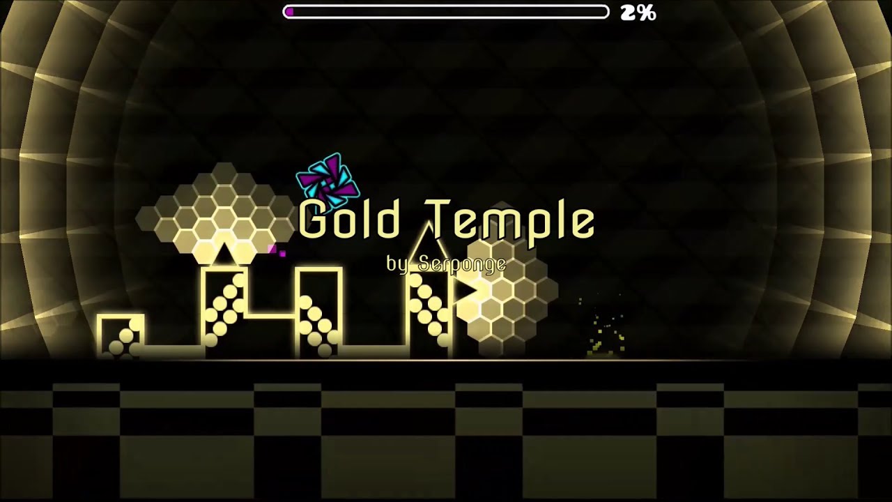 Geometry Dash - Gold Temple by Serponge - YouTube