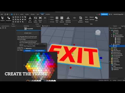 How to Make a EXIT Sign in Roblox Studio - YouTube