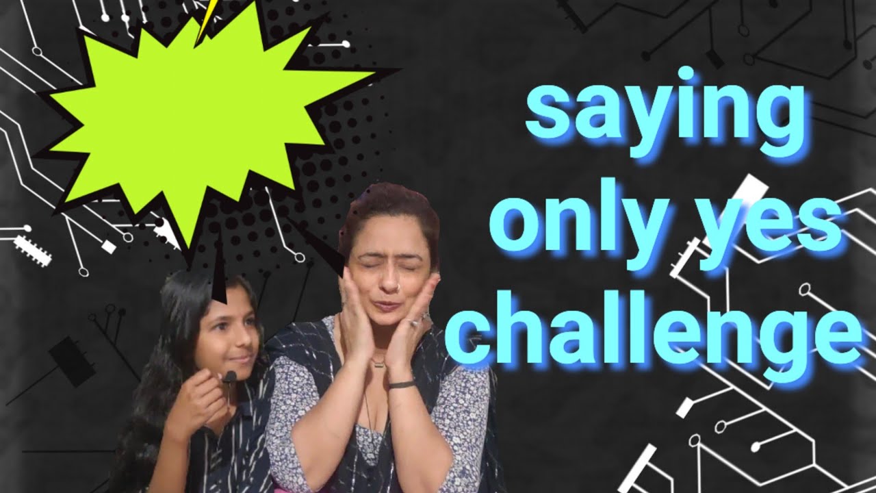 Saying only yes challenge 🫣 pure time Khali yes yes hi bolna hai Juli ...