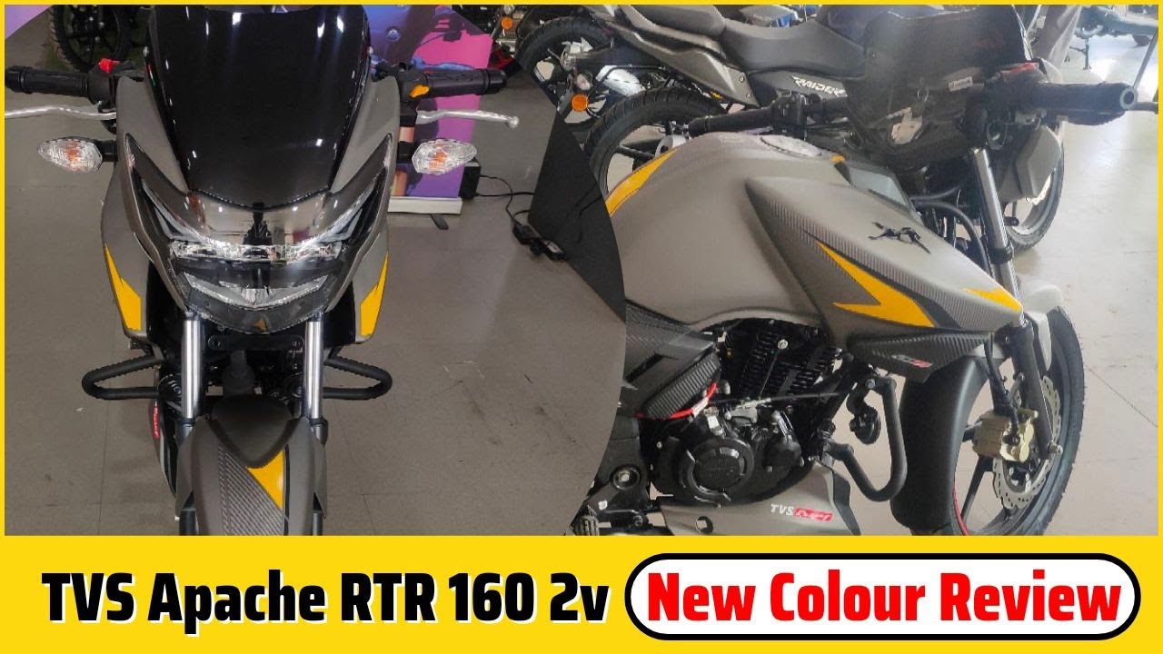 TVS Apache RTR 160 2v New Colour Review: Bluetooth Version | Price ...