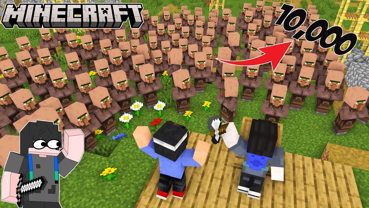 NAG HIRE AKO NG 10,000 VILLAGERS.? | Minecraft JAVA - YouTube