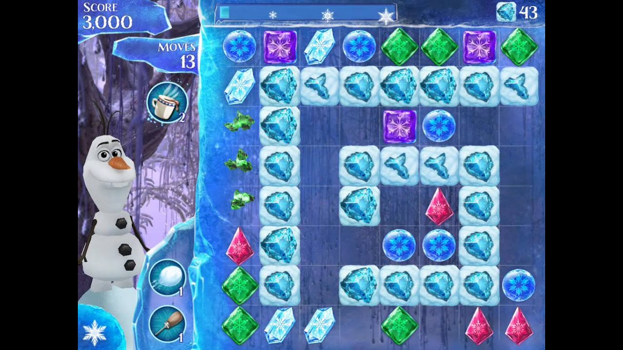 Frozen Free Fall Level 111 Live Action Play Walkthrough - YouTube