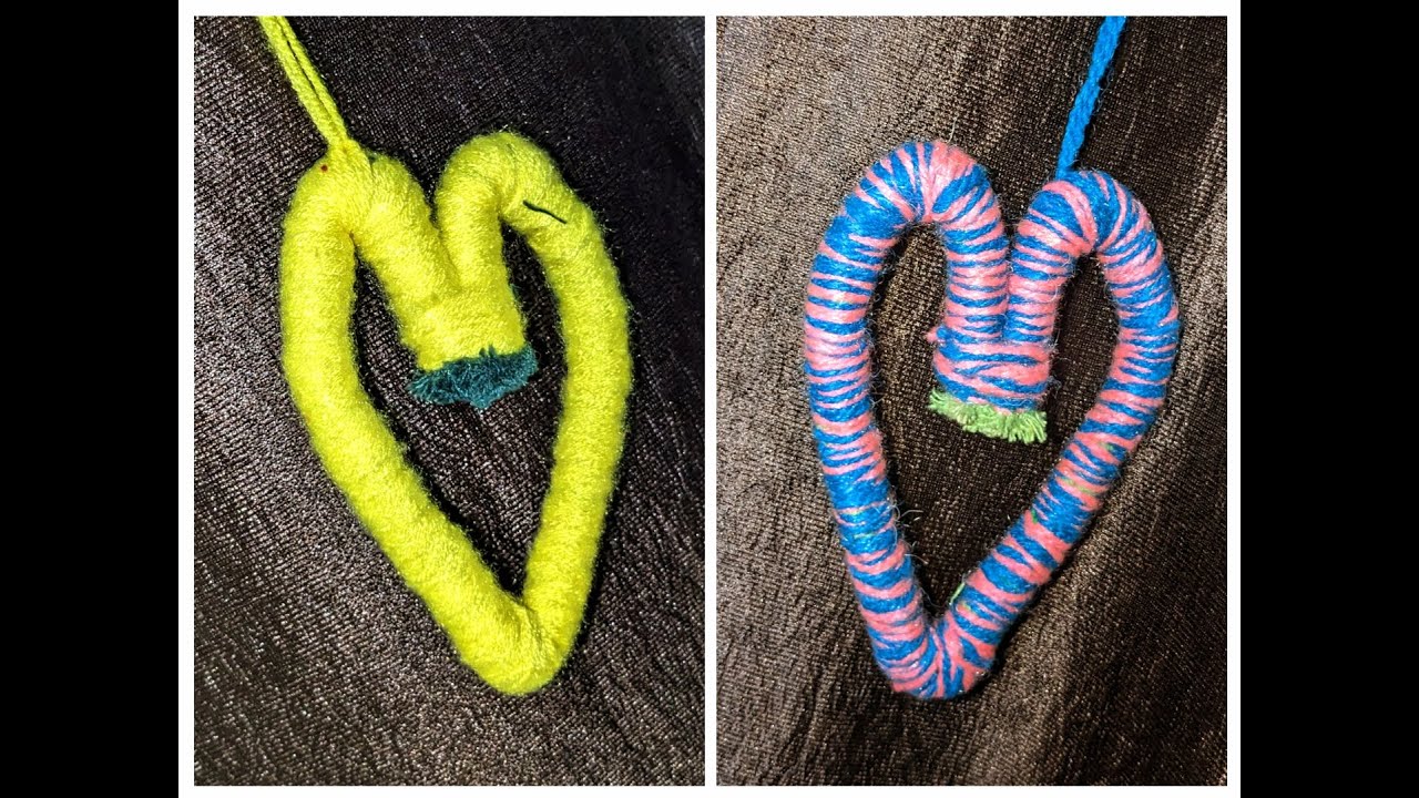 DIY Christmas Heart Shape Ornament Tutorial - YouTube