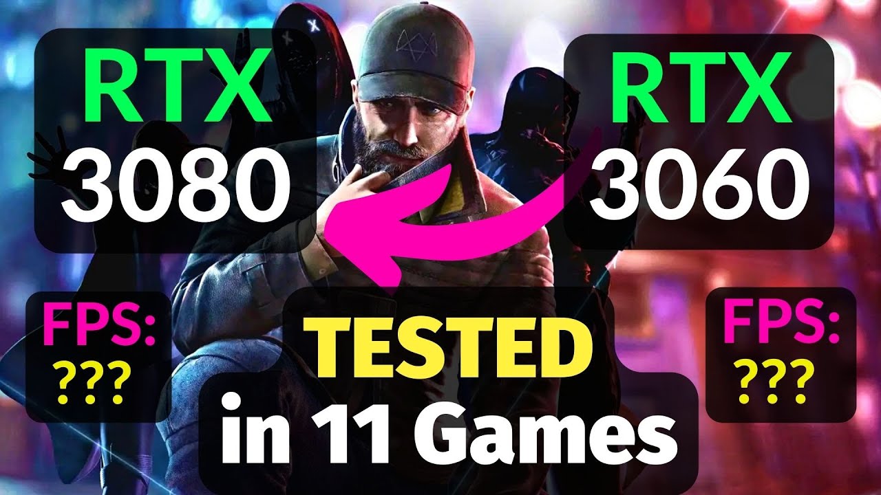 RTX 3080 vs 3060 in 11 Games | 1080p 1440p 4K - FPS TEST - YouTube