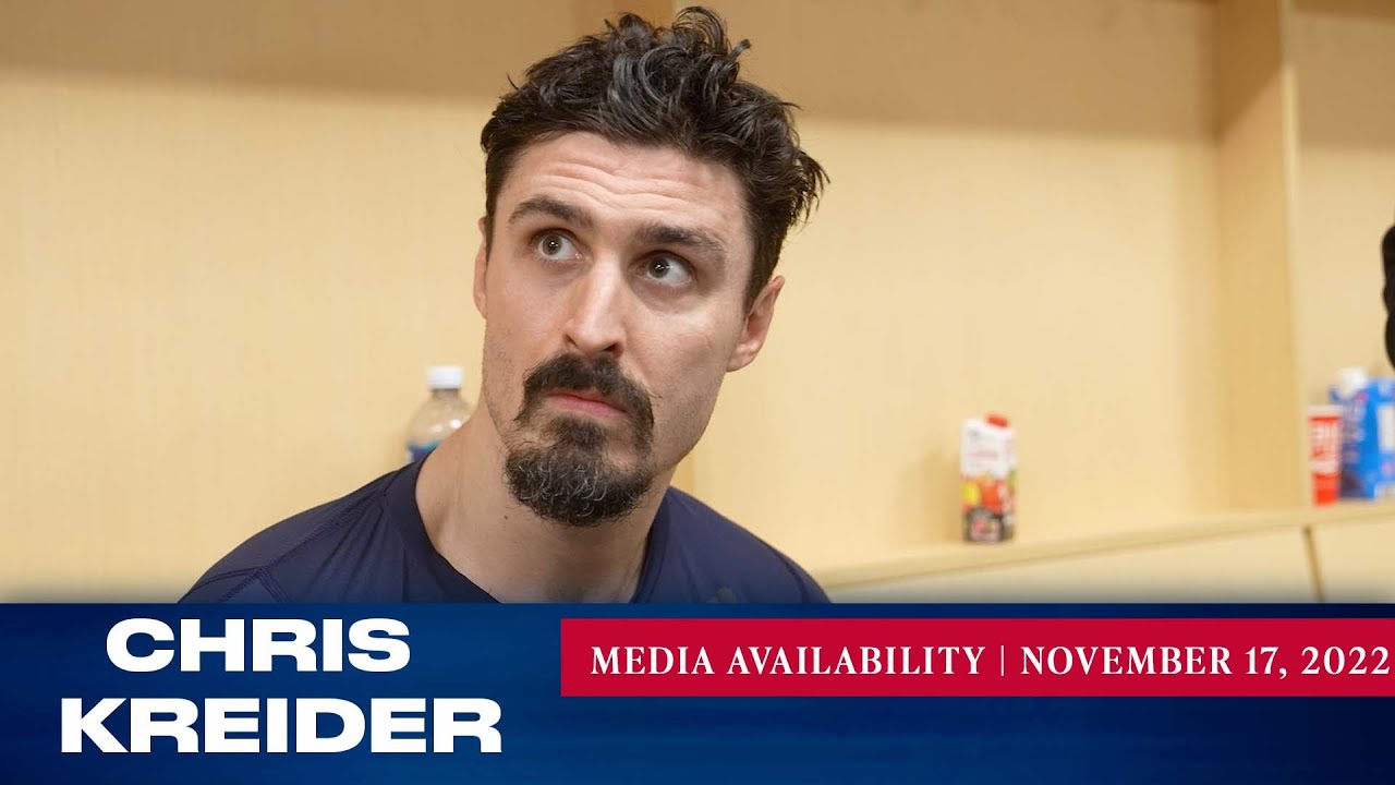New York Rangers: Chris Kreider Postgame Media Availability | Nov. 17 ...