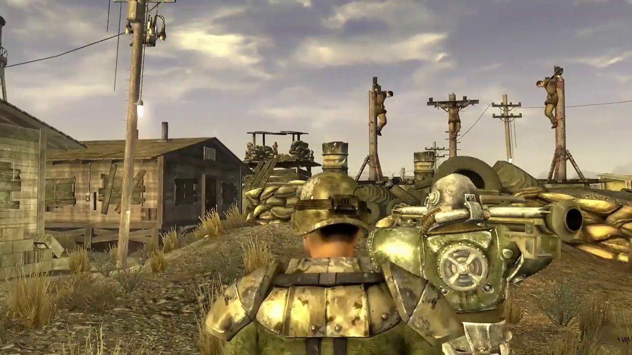 Fallout New Vegas: US Army attack Legion at Nelson Round 4 - YouTube