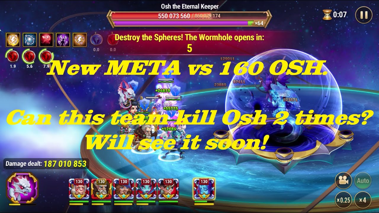 New Asgard Meta for 160 Osh. Top team for damage from Deda. It will kill 160 Osh solo. - YouTube