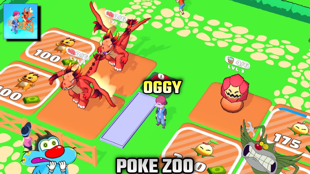 Oggy And Jack Playing Poke Zoo Game | With Bob And Shinchan | Oggy Game ...