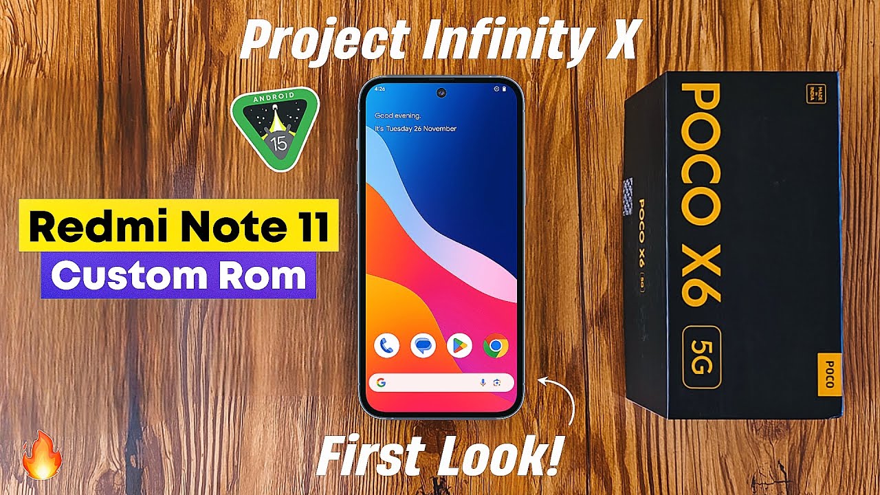 Redmi Note 11 Custom Rom - Android 15 Project Infinity X Review - YouTube