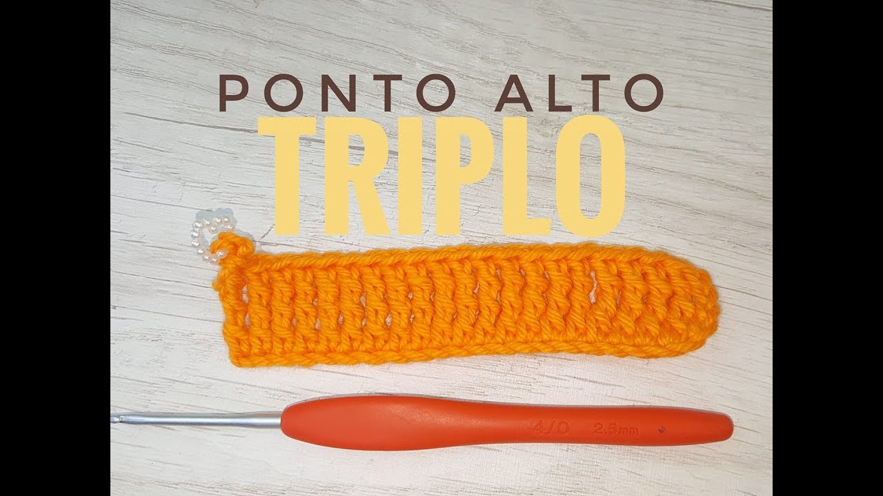 PONTO ALTO TRIPLO CROCHÊ - YouTube