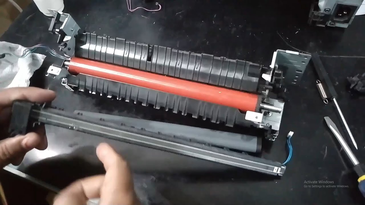 hp laserjet 402dn paper jam ( Fuser unit maintenance ) - YouTube