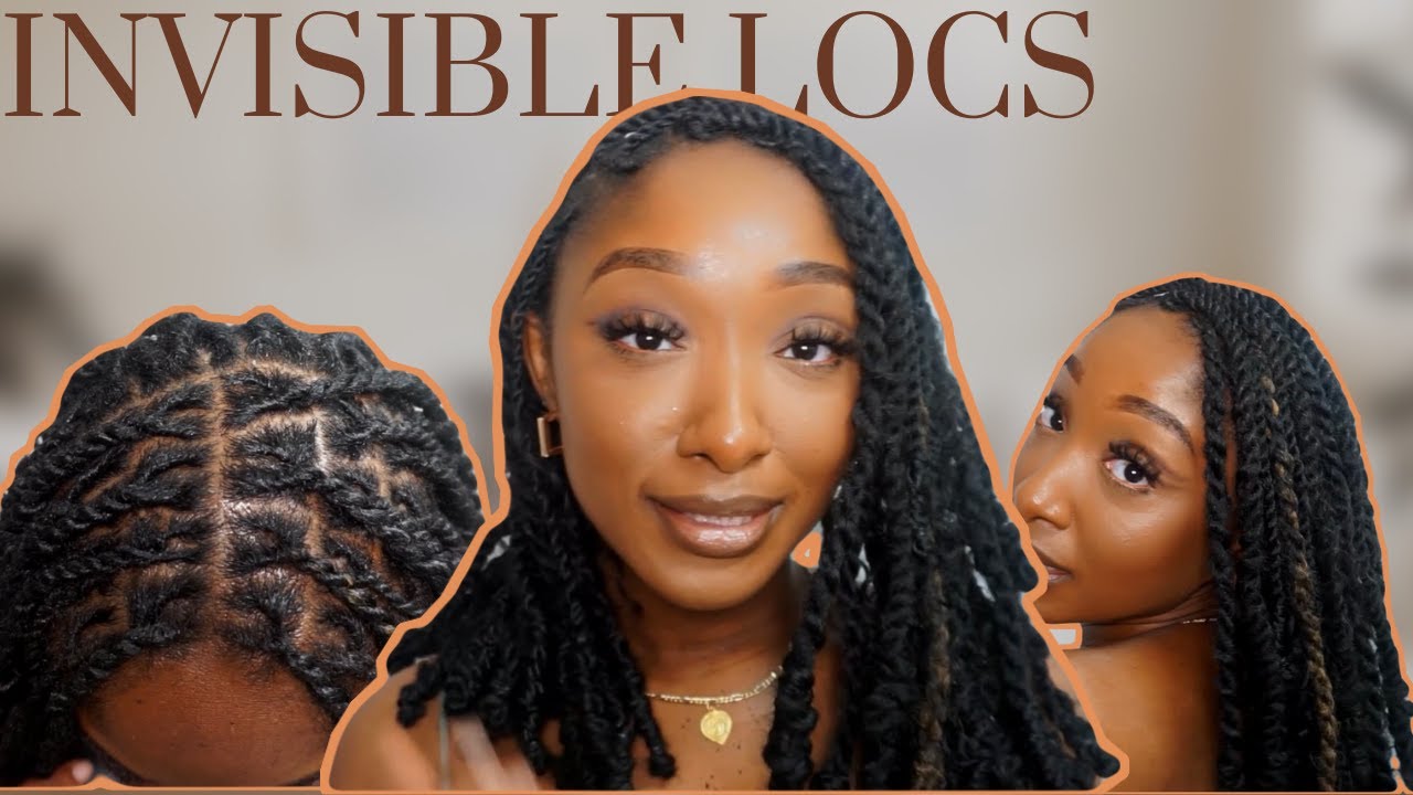 SALON QUALITY INVISIBLE LOCS AT HOME??!! | Very Detailed Invisible Locs ...