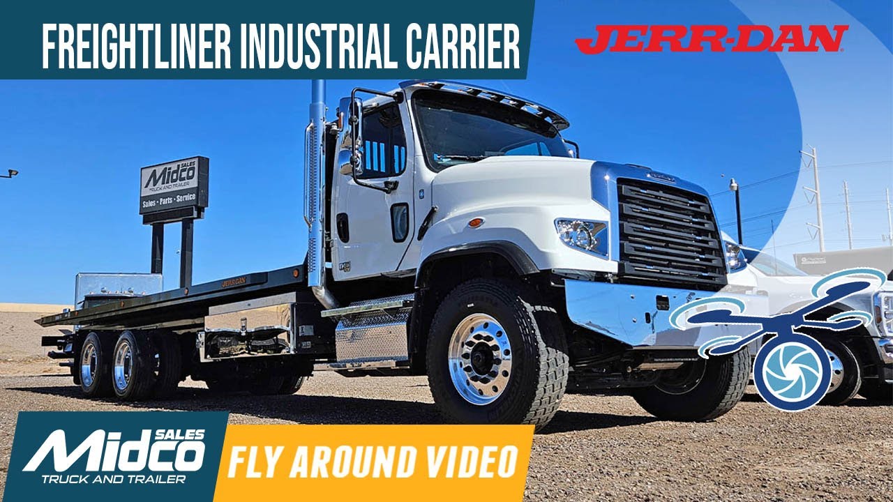 Freightliner Industrial Carrier - Jerr-Dan Transporter Tow Truck - YouTube