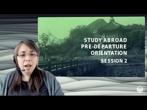 Pre-Departure Session 2 - Spring 2021 - YouTube