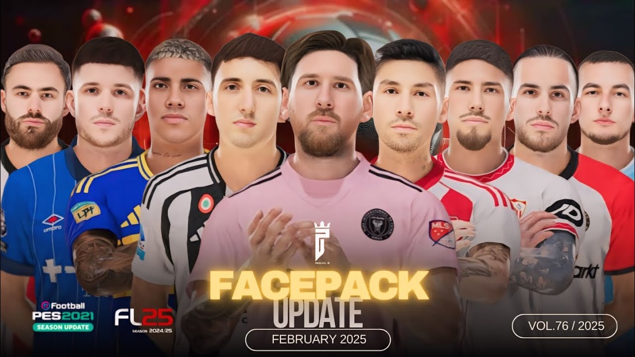Facepack Update Pes 2021 & FL25 Vol.76 (SIDER) PC - YouTube
