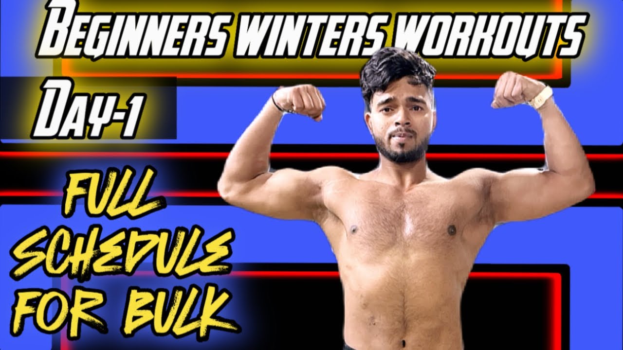 BEGINNERS Workout Routine || DAY-1 || Monday workout || Winter bulk ...