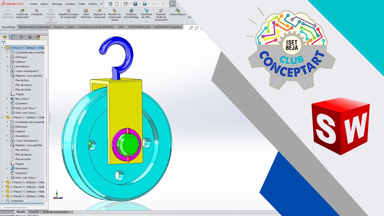 SOLIDWORKS TUTORIAL Simple Exercise For Beginner (PART_4) lifting ...