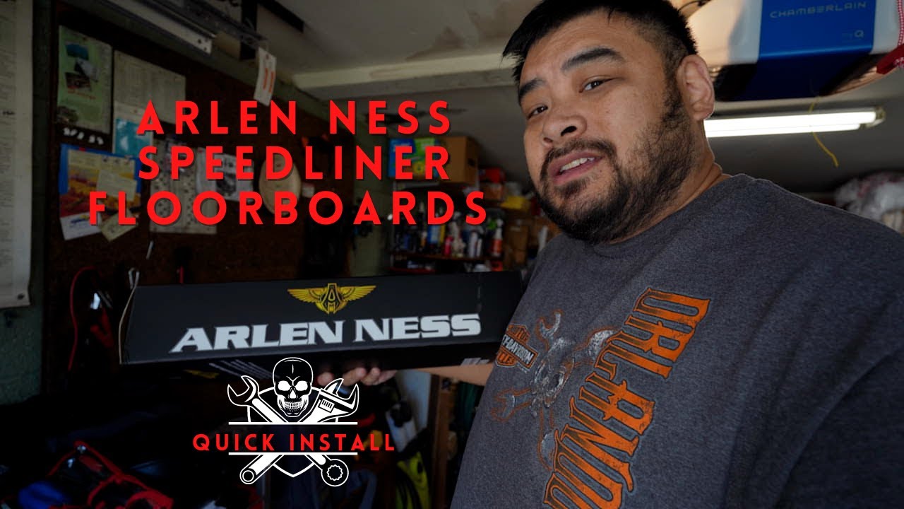 Arlen Ness Speedliner Floorboards - Quick install - YouTube