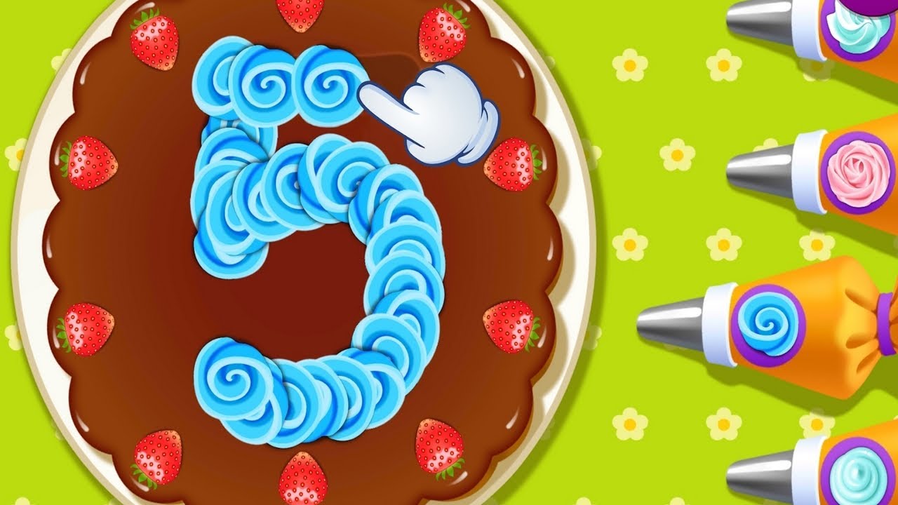 Learning Numbers for Kids - Funny Food 123 Writing numbers for toddlers ...