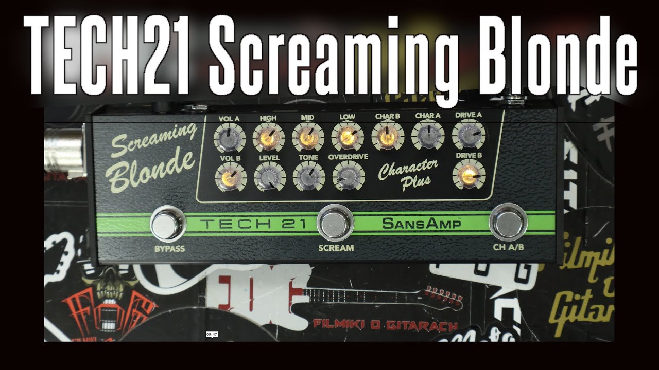 Tech21 Screaming Blonde wzmacniacz Fender i Tube Screamer w małym ...