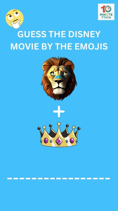 Guess The Disney Movie By Emojis | Disney Emoji Quiz - YouTube