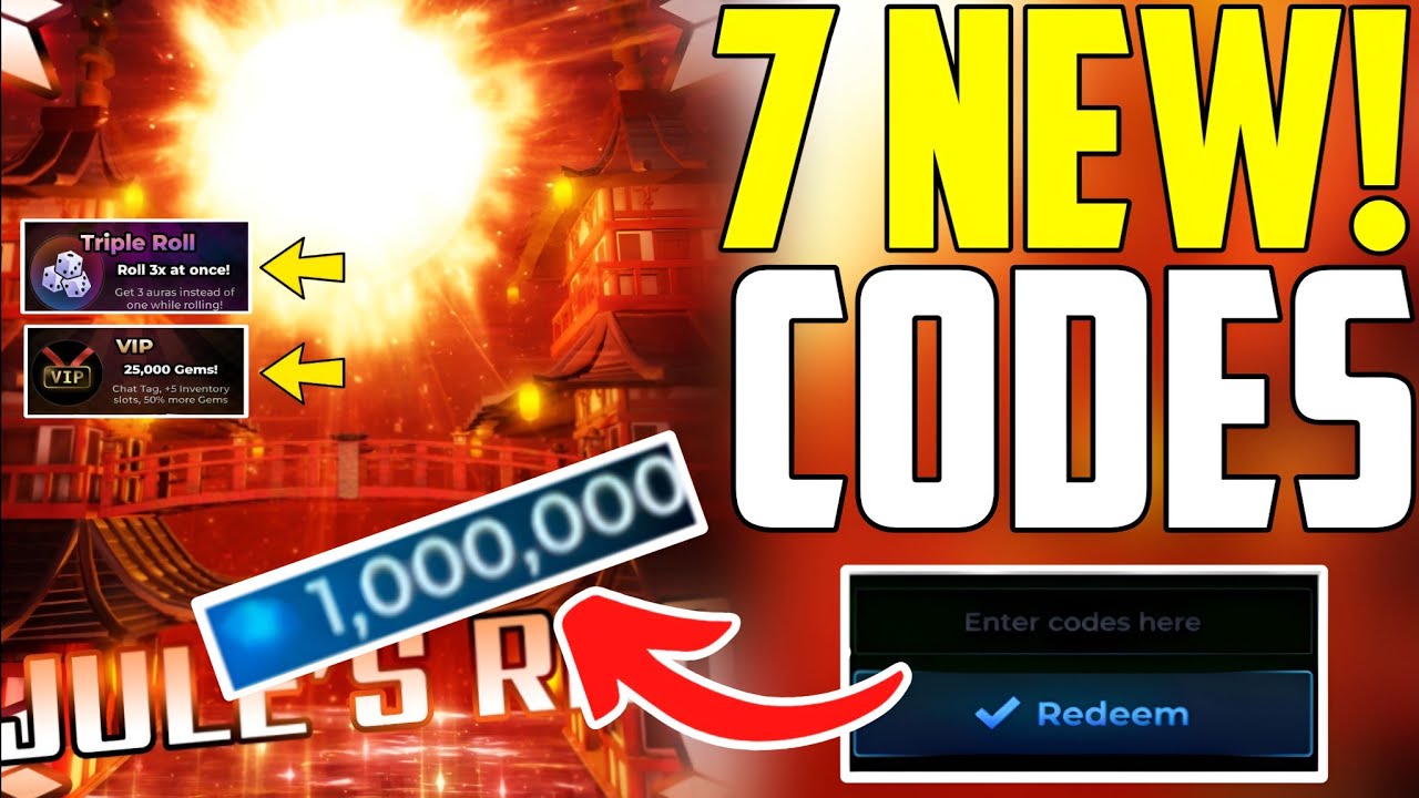 ⚠️UPDATE💥[CODES]⚠️ALL WORKING CODES FOR JULES RNG IN 2025 - ROBLOX ...