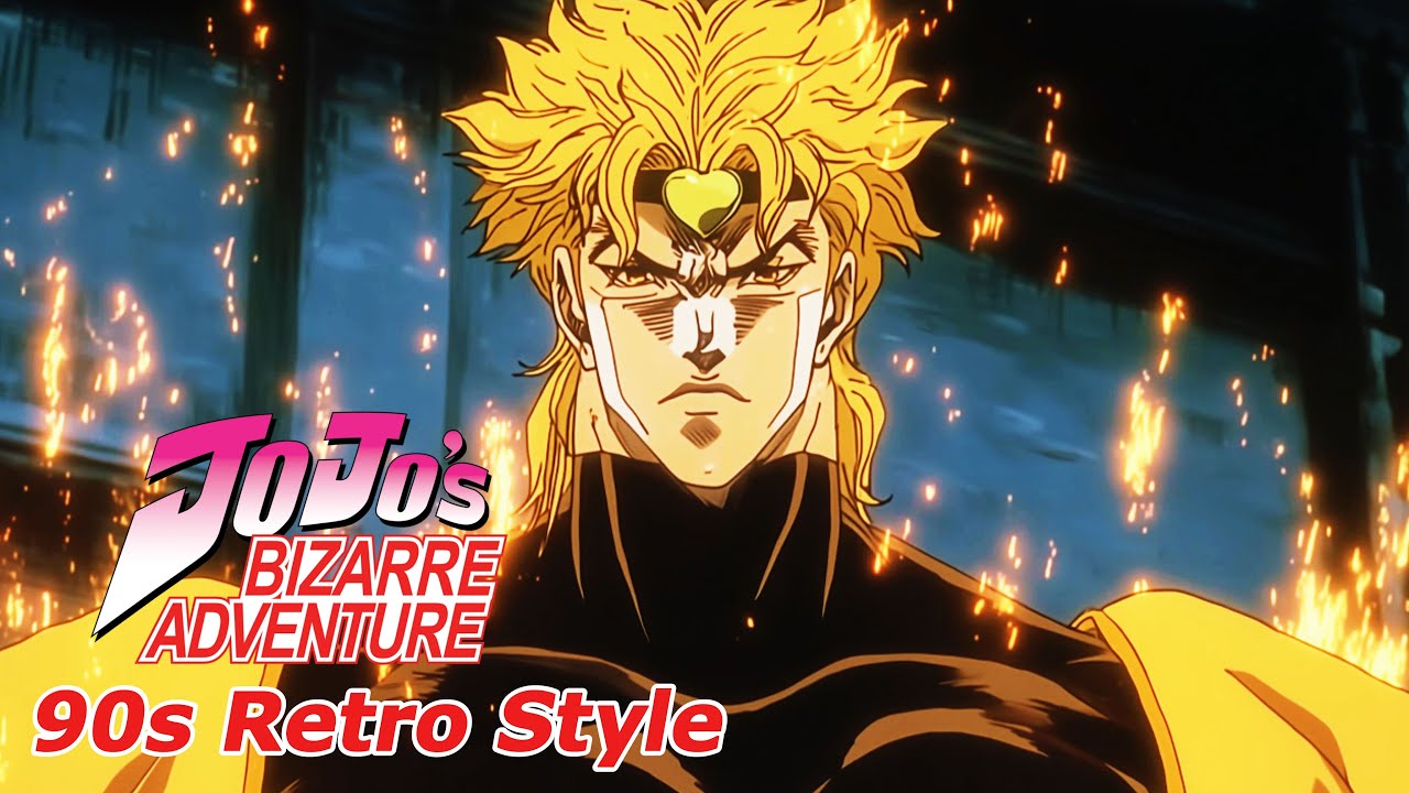 JoJo's Bizarre Adventure 90s Retro Anime Style - YouTube