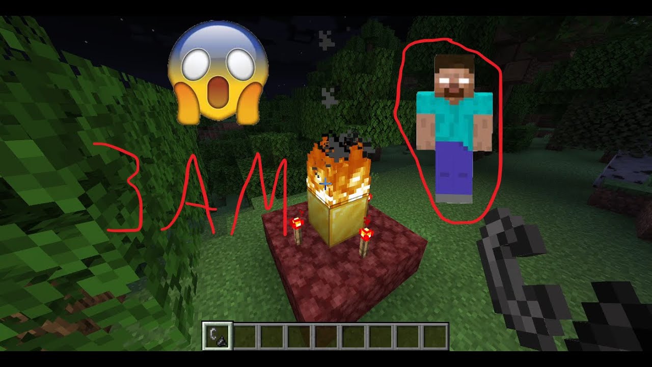 I found Herobrine in Minecraft at 3AM.. (Not Clickbait) - YouTube