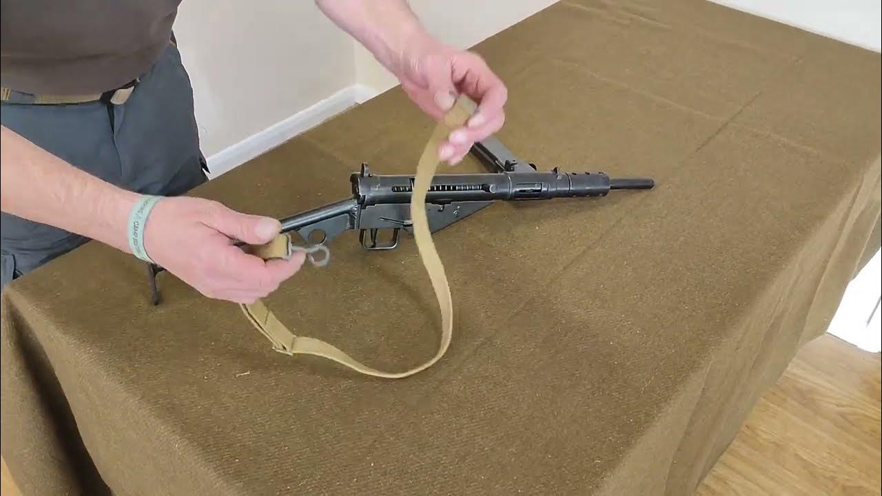 How to fit a sling to a Sten Gun - YouTube