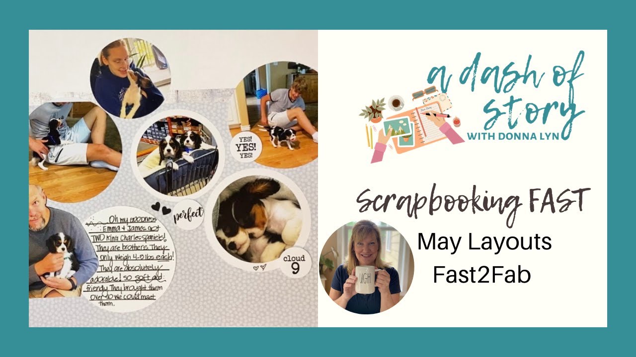 Scrapbooking Fast Simple Page Layout Ideas for May - YouTube